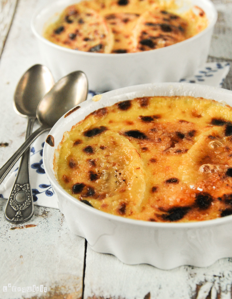 Platanos con crema catalana - L´Exquisit
