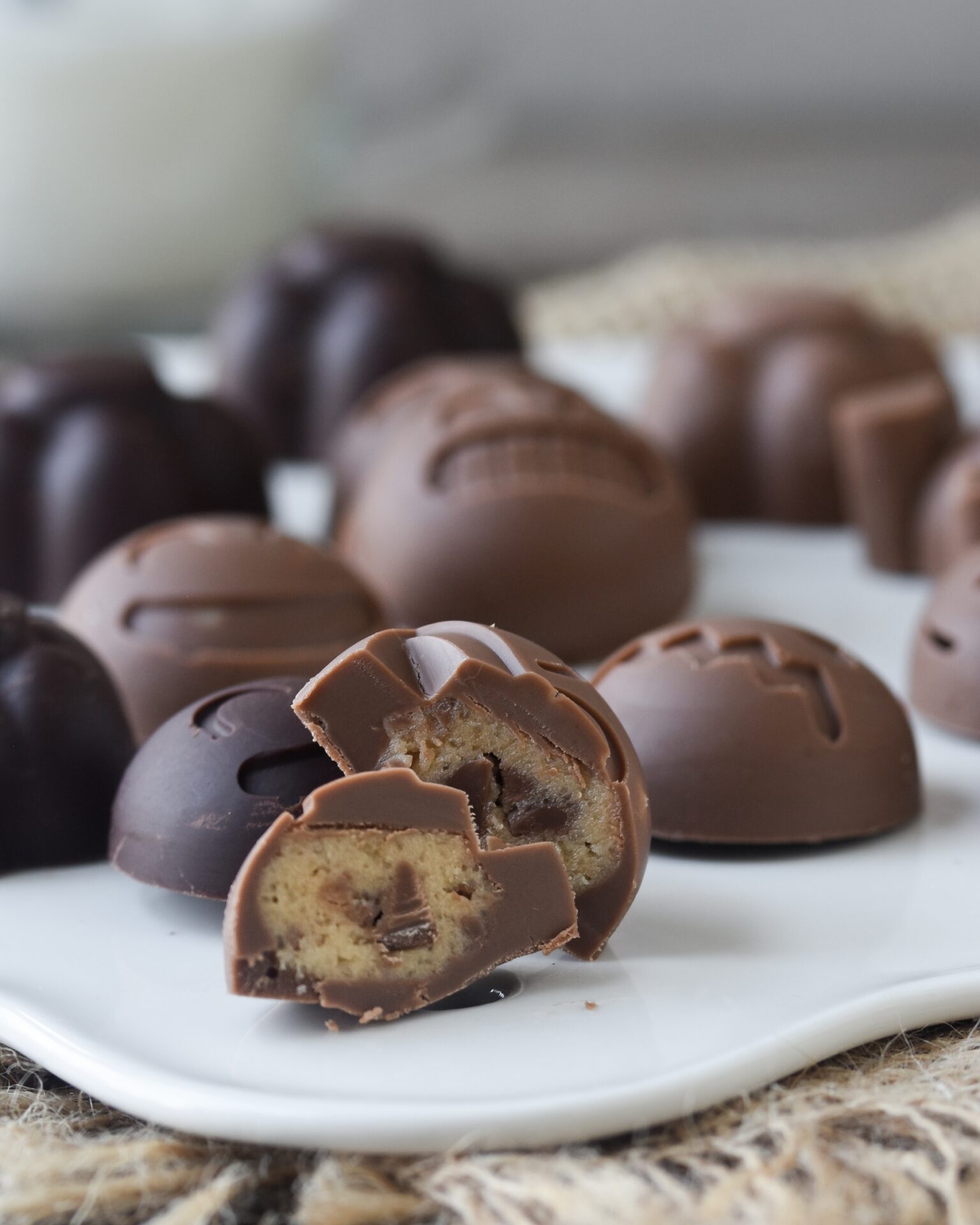 Chocolate relleno de galleta {con y sin gluten} - L´Exquisit