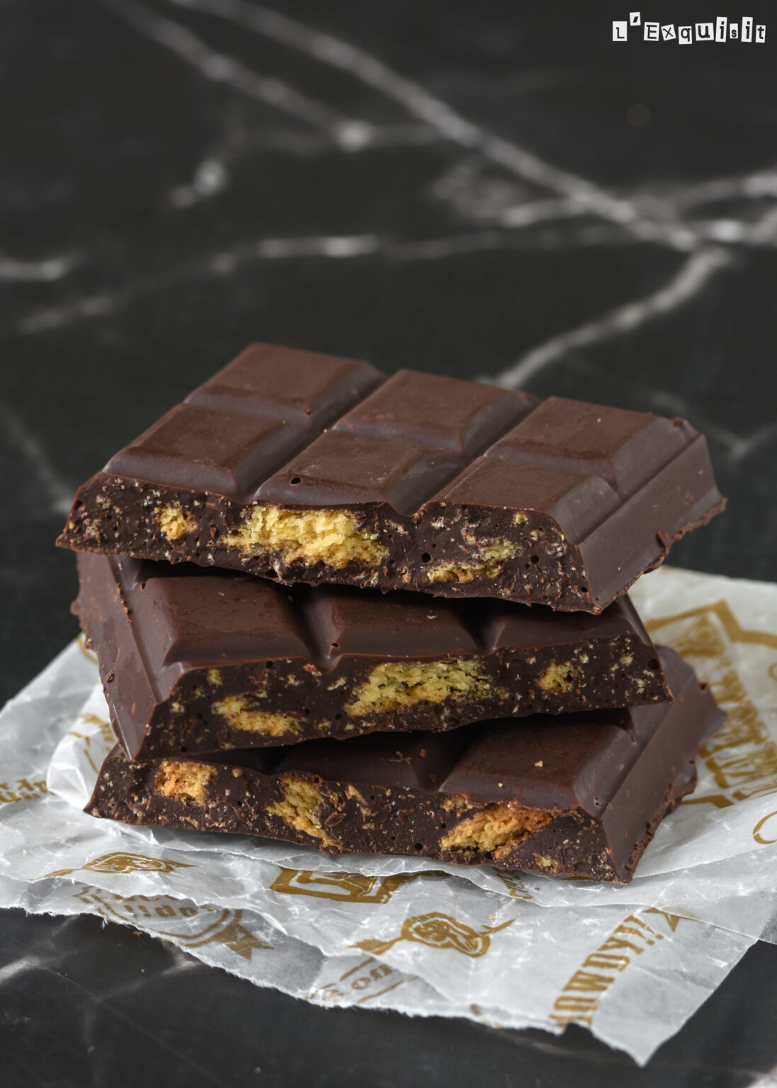 Chocolate relleno de galleta {con y sin gluten} - L´Exquisit